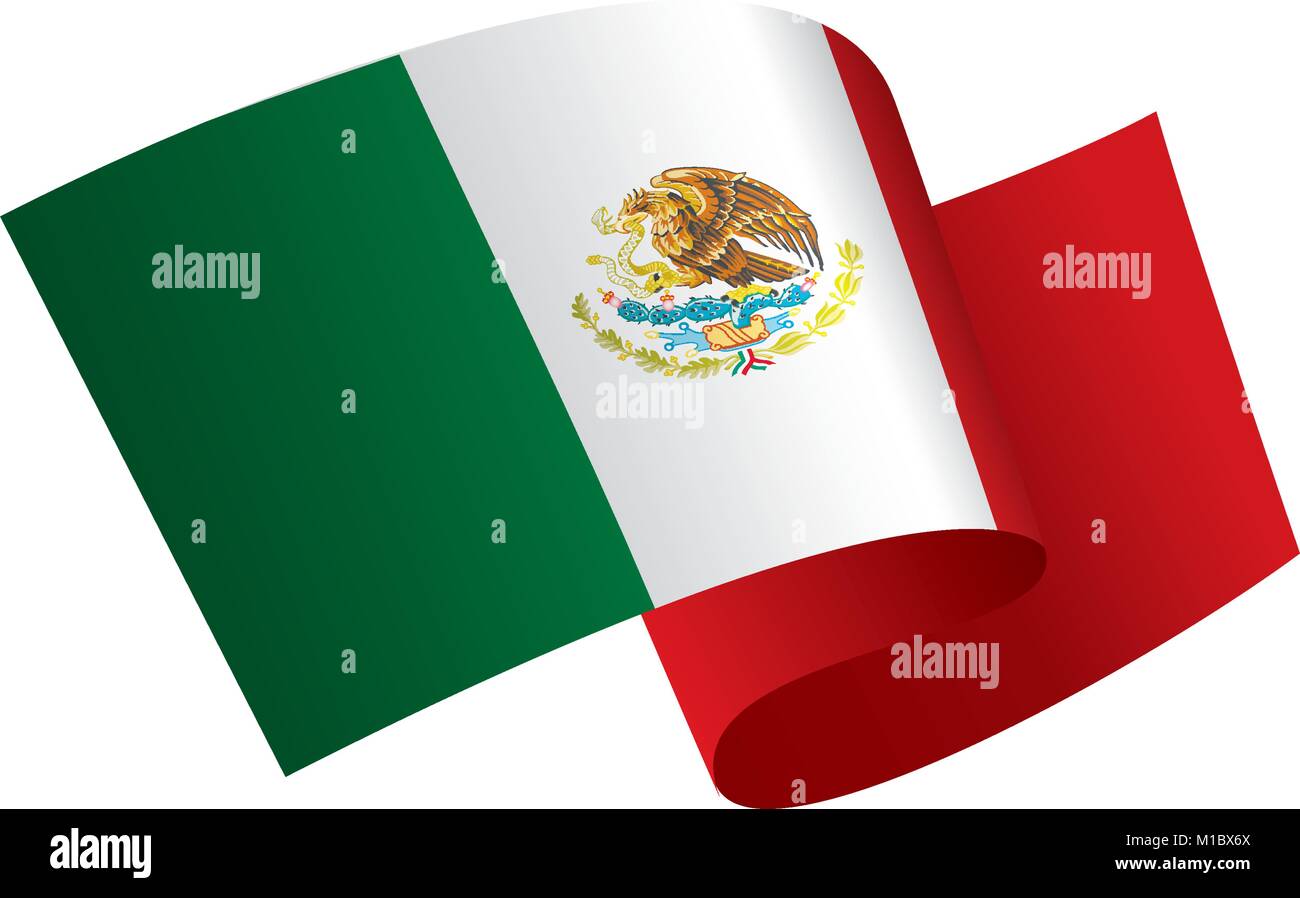 Mexican flag, vector illustration Stock Vector Image & Art - Alamy