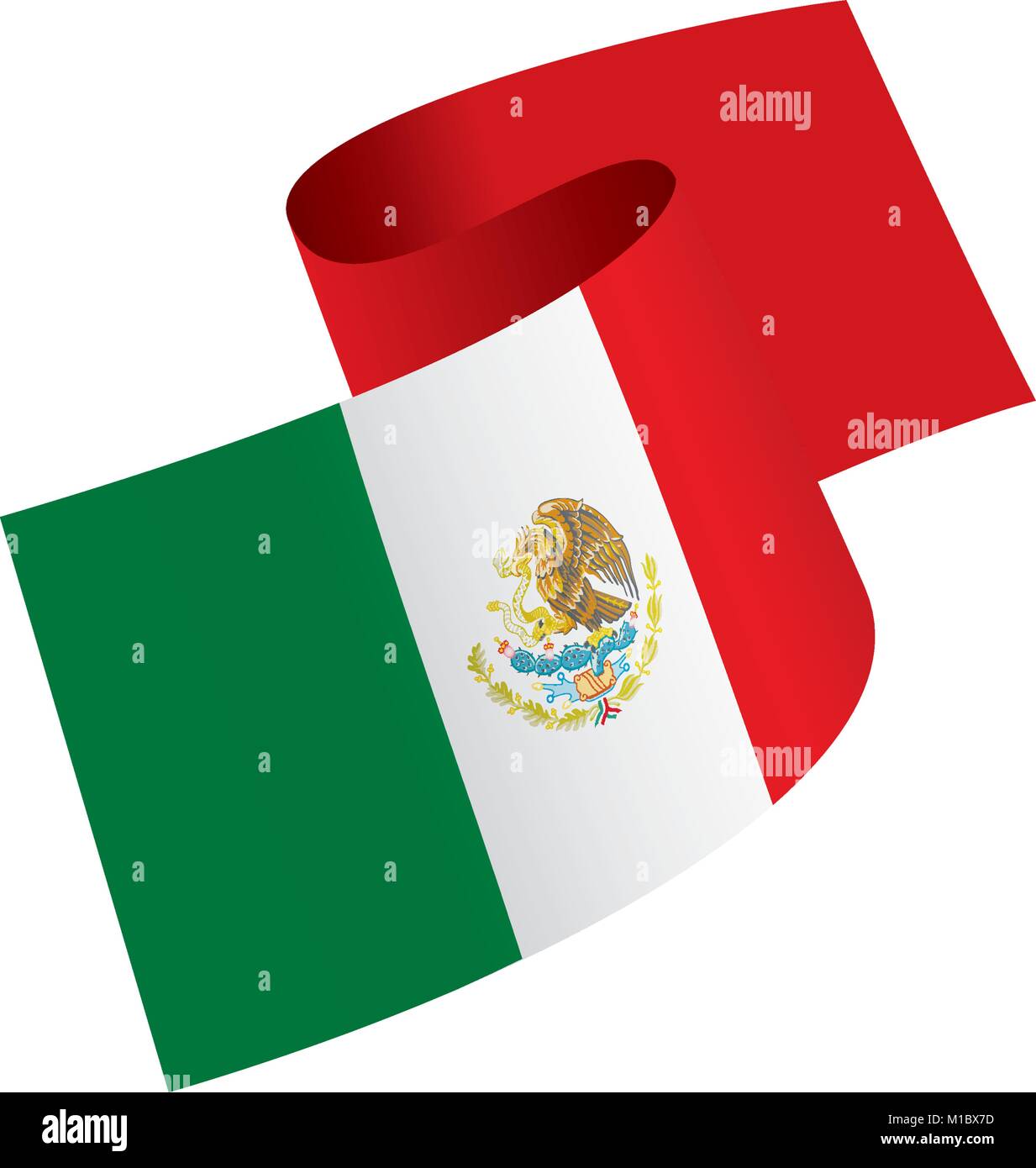 Mexican flag, vector illustration Stock Vector Image & Art - Alamy