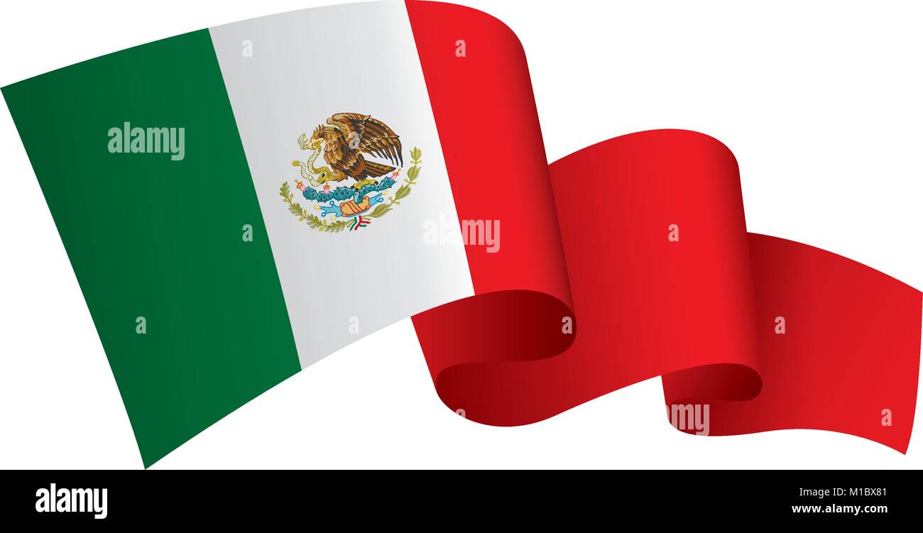 Mexican flag, vector illustration Stock Vector Image & Art - Alamy