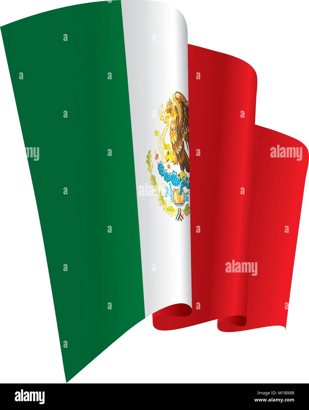 Mexican flag, vector illustration Stock Vector Image & Art - Alamy