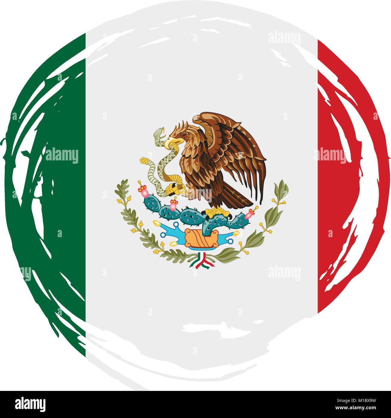 Mexican flag, vector illustration Stock Vector Image & Art - Alamy