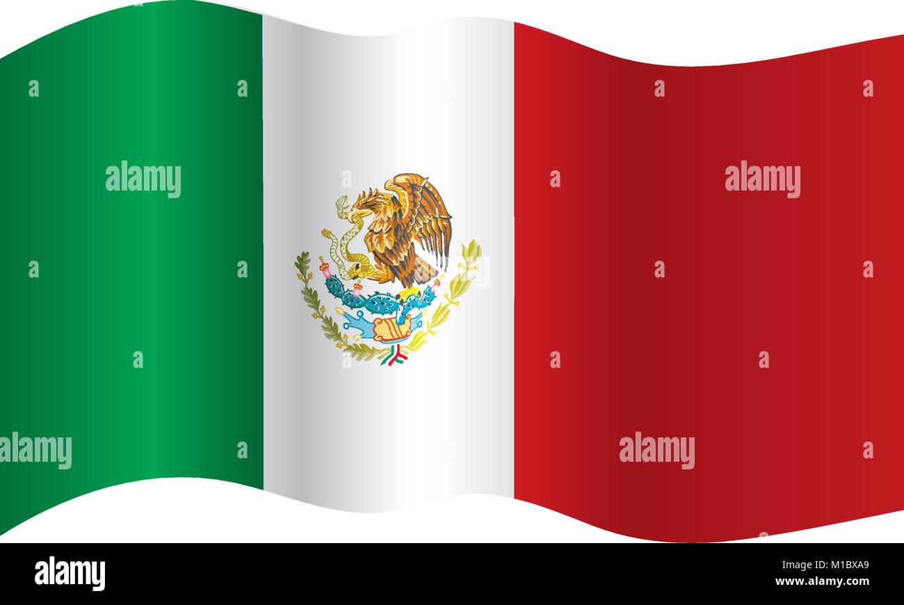 Mexican flag, vector illustration Stock Vector Image & Art - Alamy