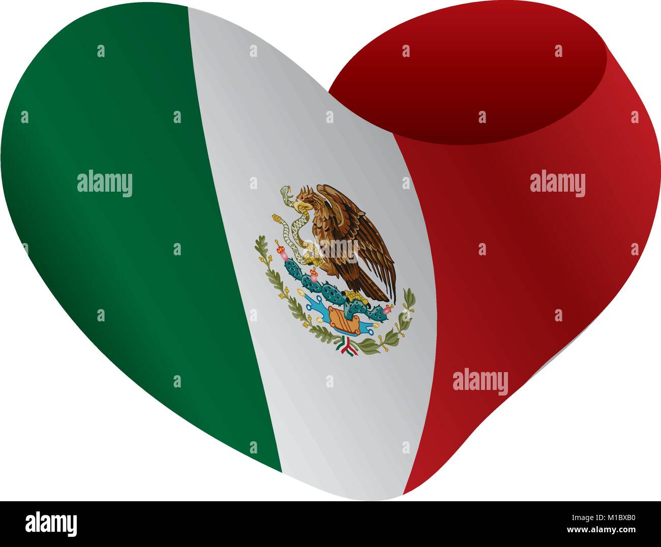 Mexican flag, vector illustration Stock Vector Image & Art - Alamy