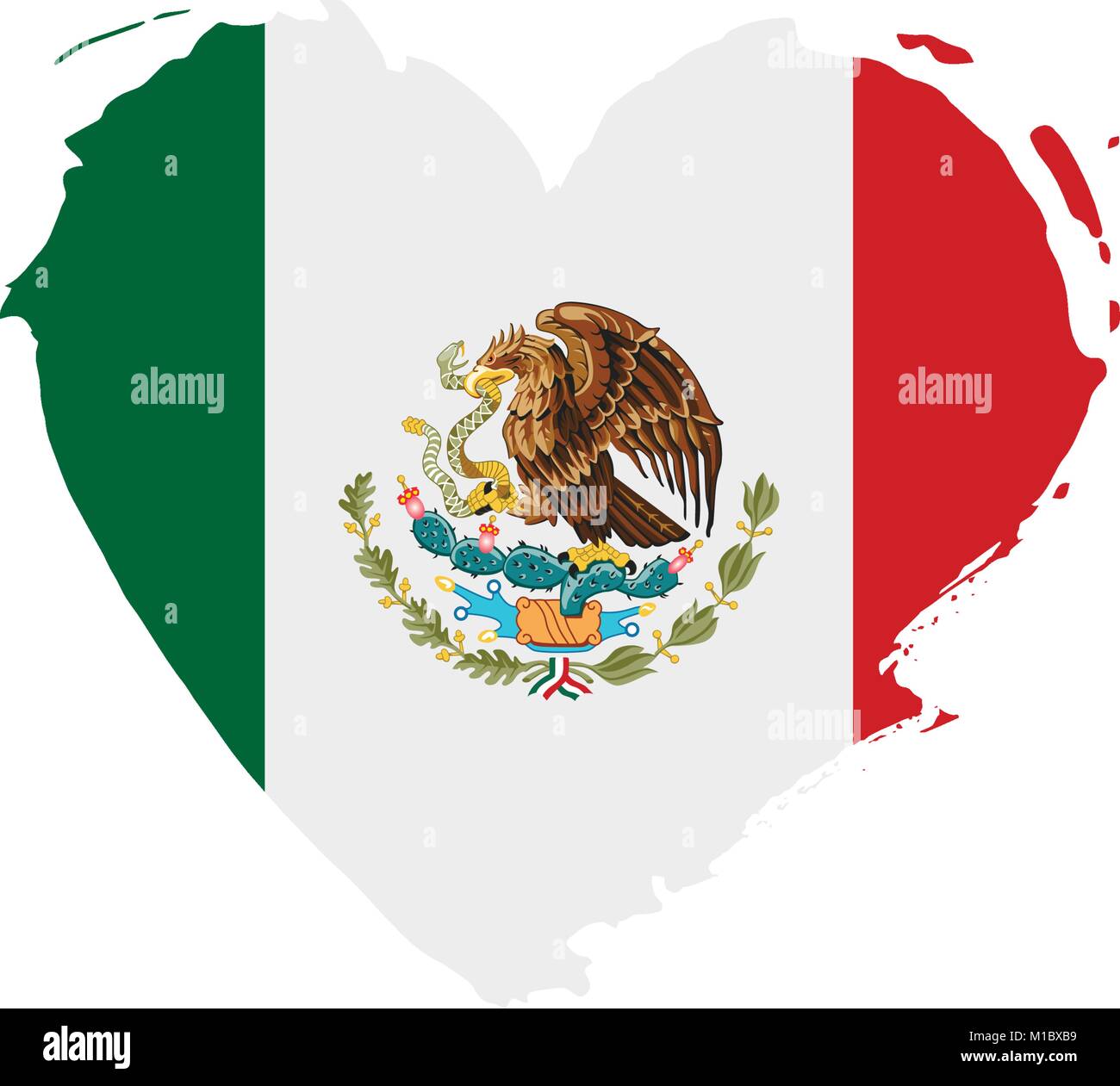 Mexican flag, vector illustration Stock Vector Image & Art - Alamy