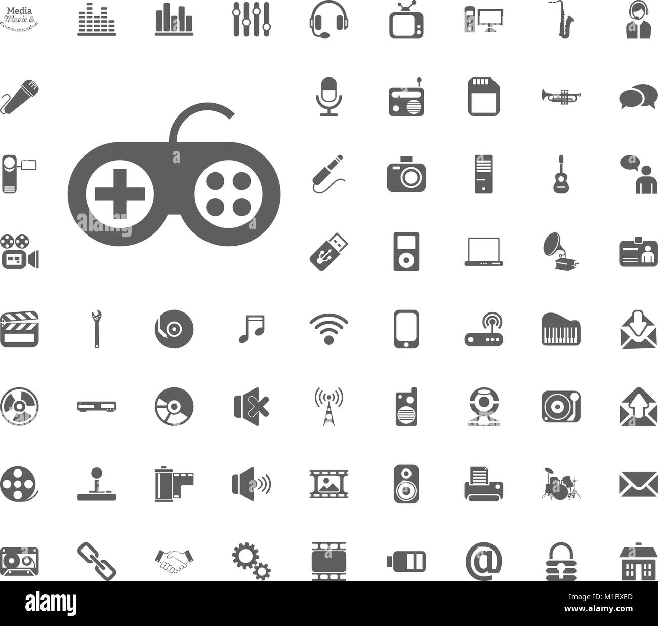 Game console icon. Media, Music and Communication vector illustration ...