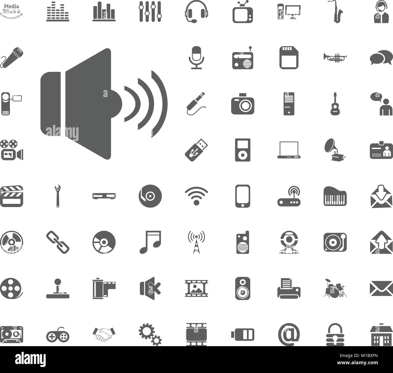 Max volume icon. Media, Music and Communication vector illustration ...