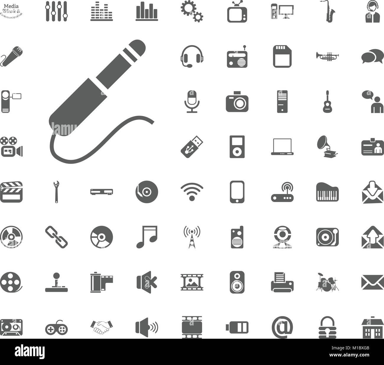 Aux symbol Stock Vector Images - Alamy