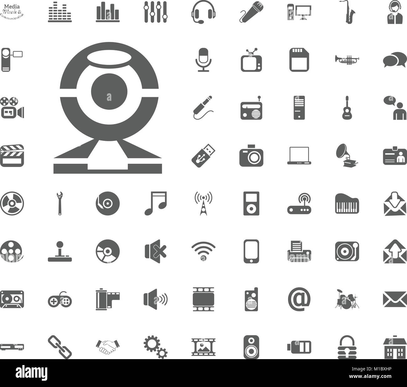 Web camera icon. Media, Music and Communication vector illustration ...