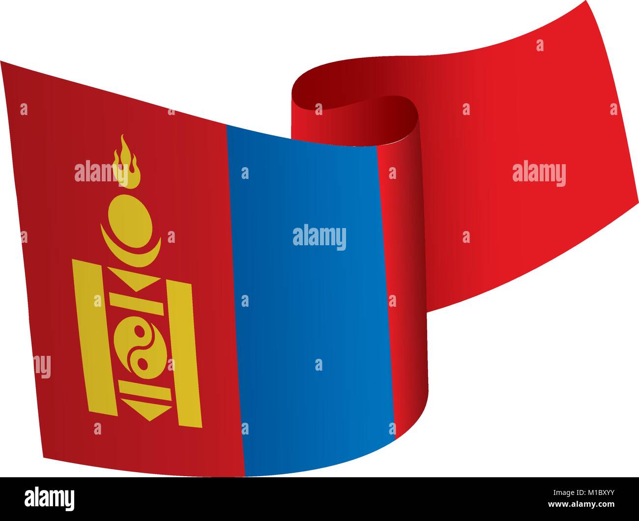 Mongolia flag, vector illustration Stock Vector Image & Art - Alamy