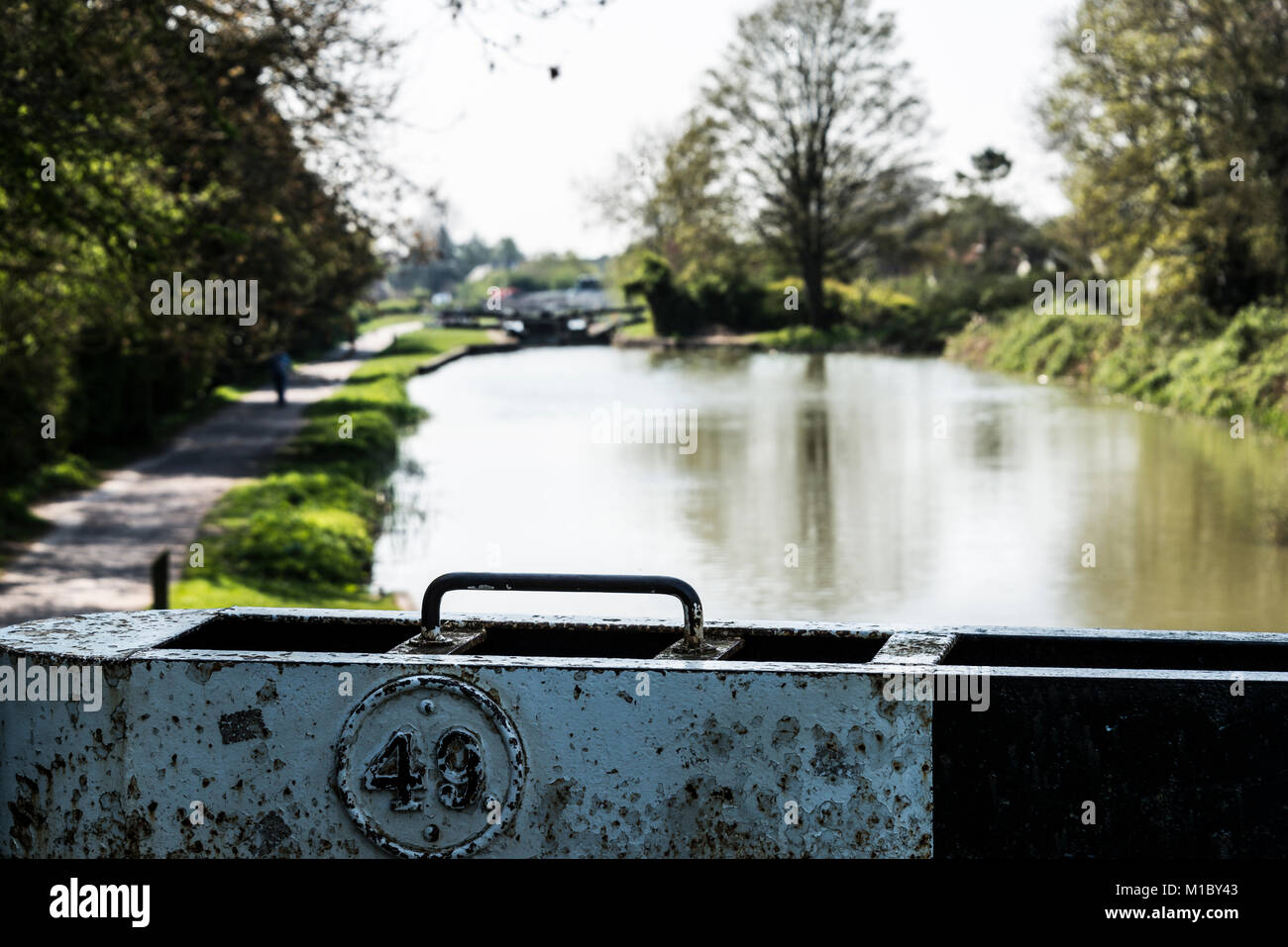 Maton Lock 49 on the Kennet & Avon Canal, Devizes, Wiltshire, UK Stock ...