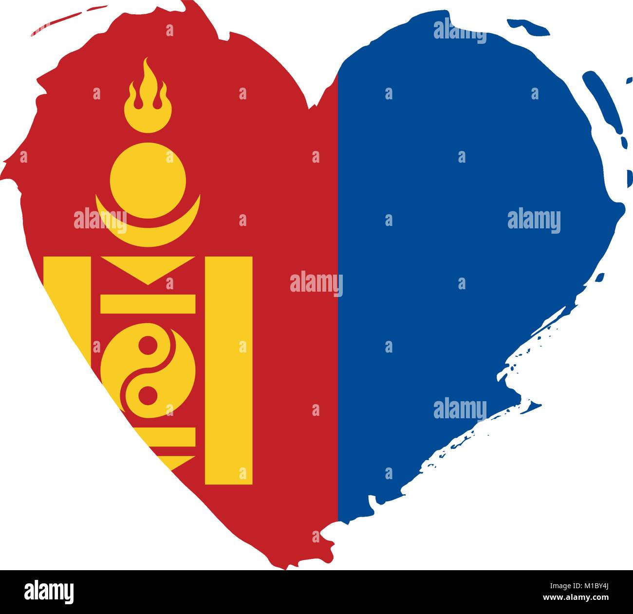 Mongolia flag, vector illustration Stock Vector Image & Art - Alamy