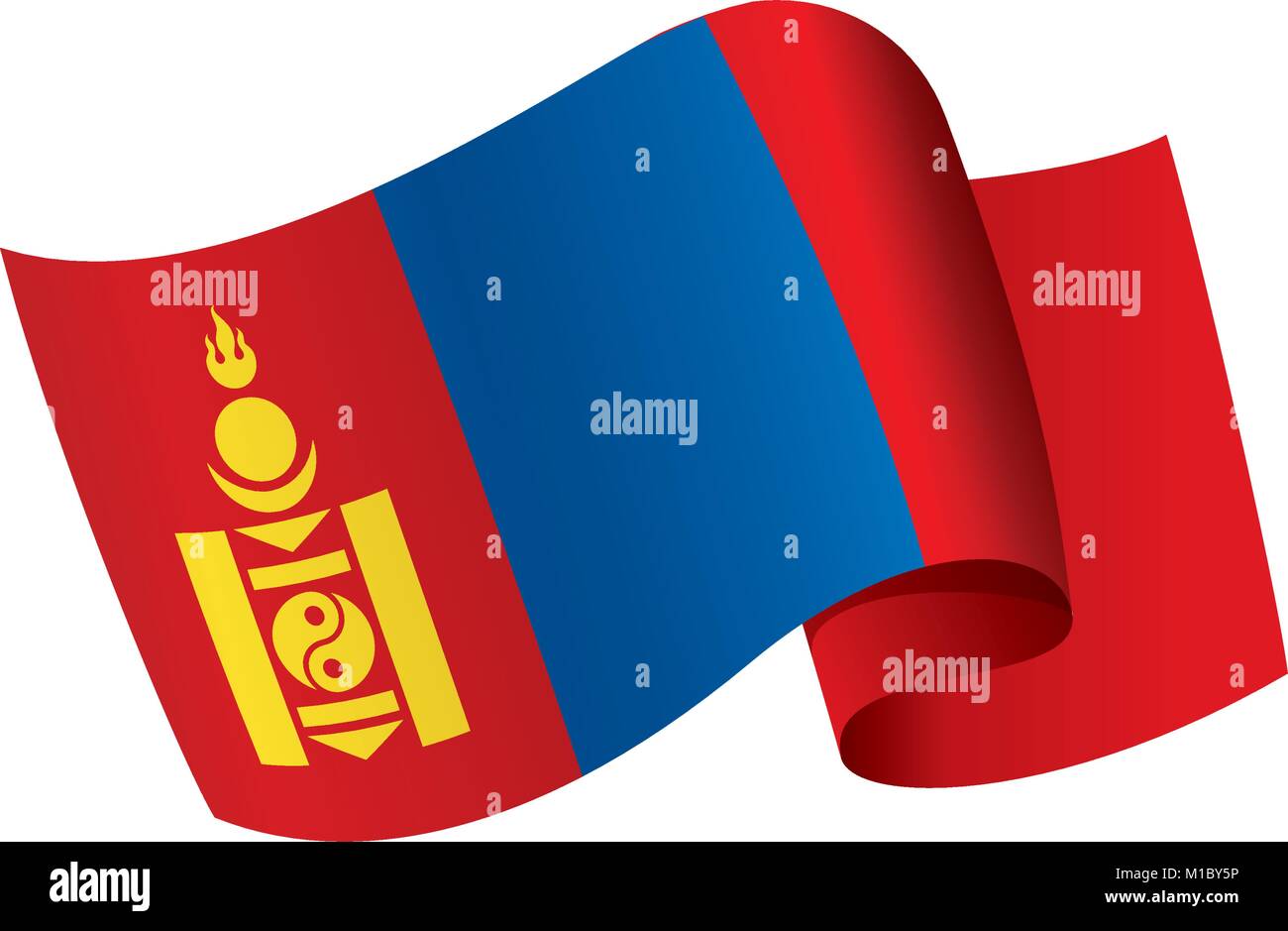 Mongolia flag, vector illustration Stock Vector Image & Art - Alamy