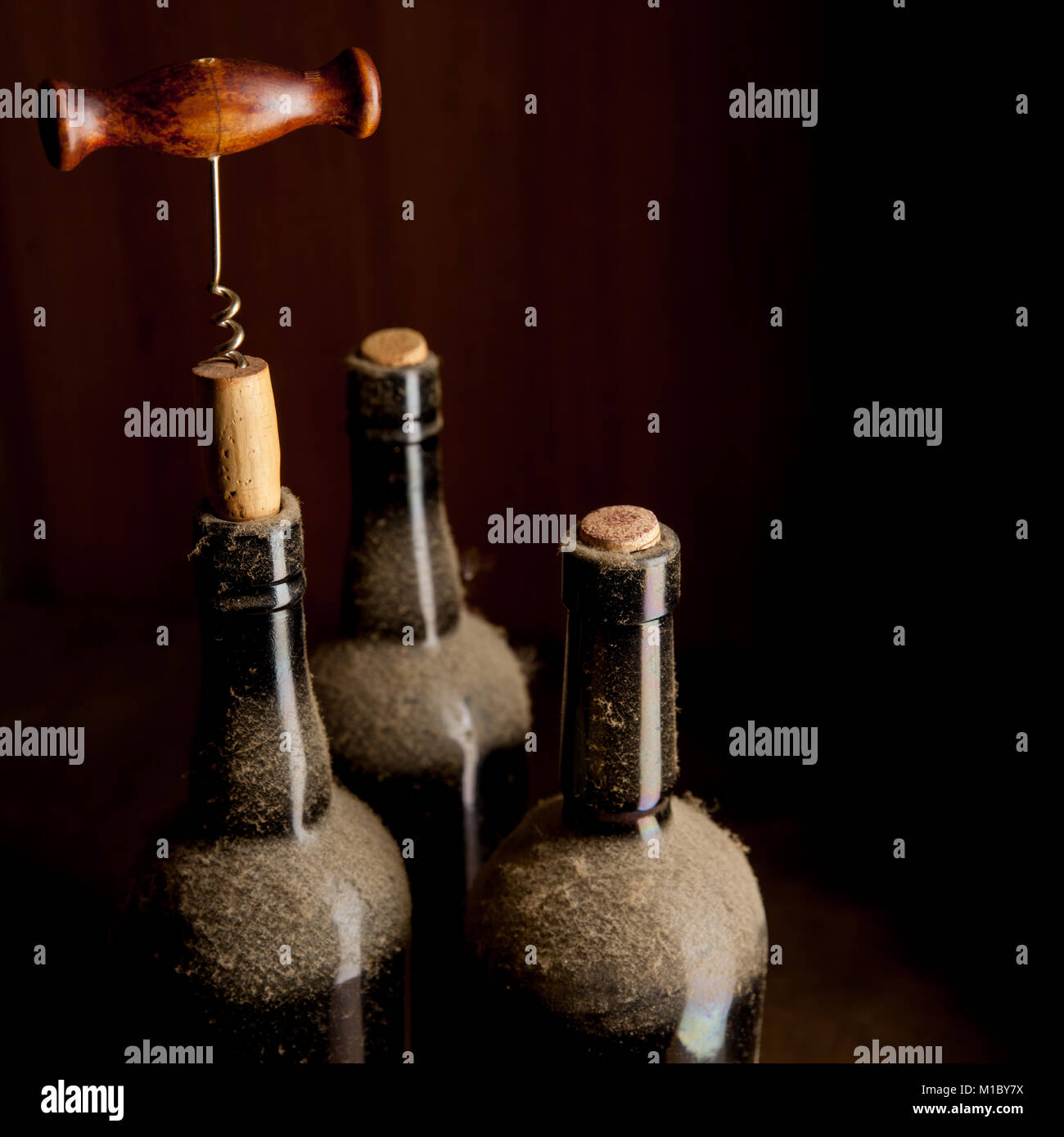Old wine bottles hi-res stock photography and images - Alamy