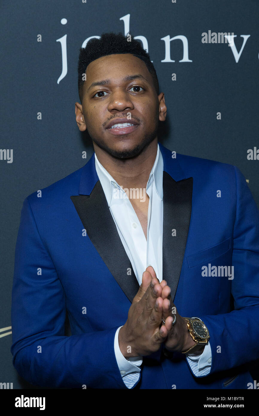 New York, United States. 27th Jan, 2018. Chris Blue attends John ...