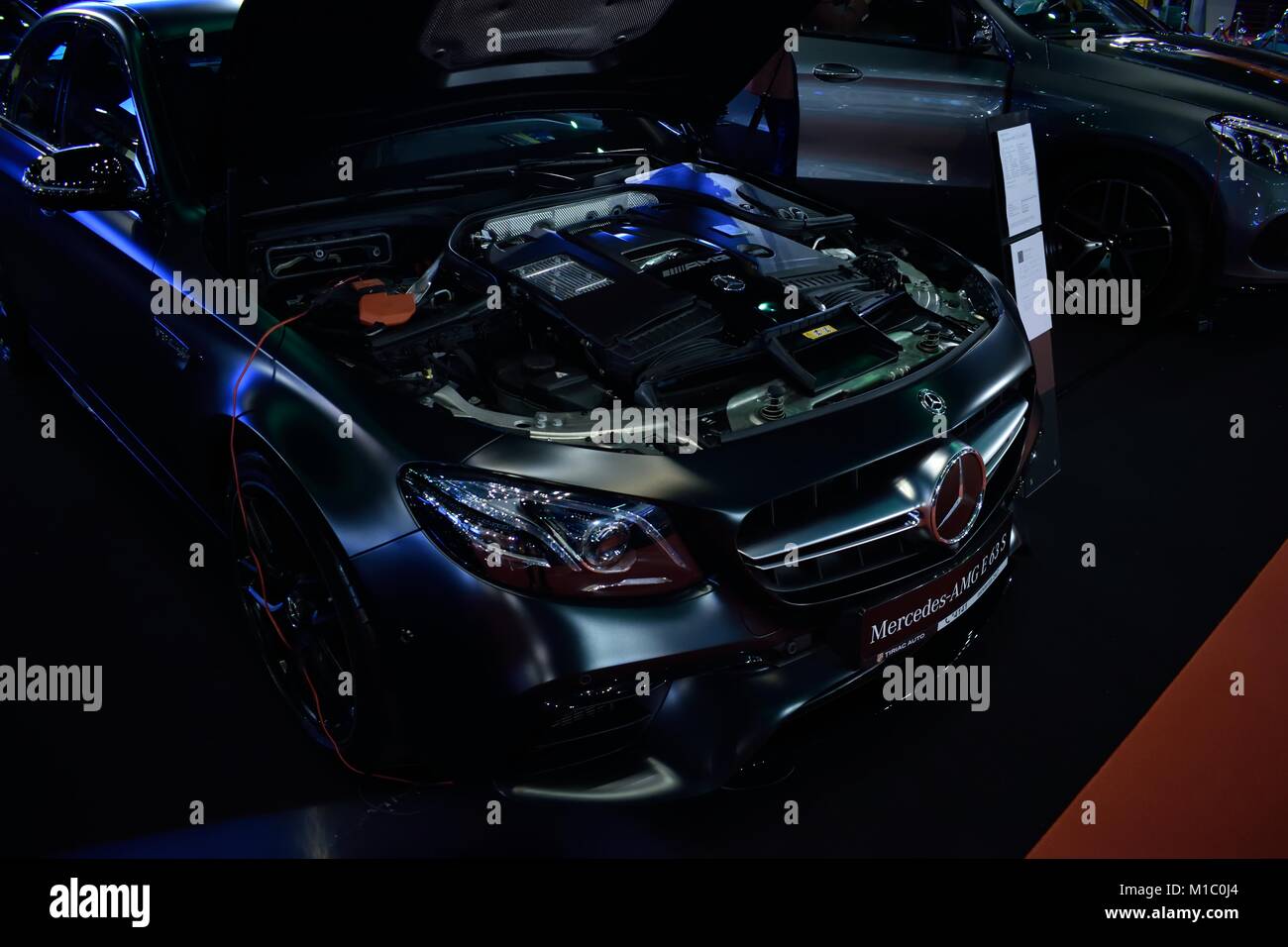 The power under the hood Stock Photo - Alamy