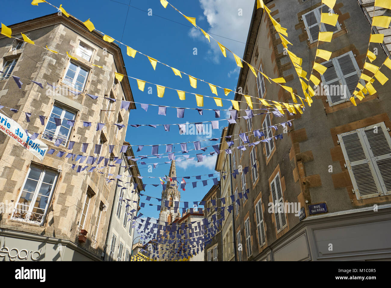 Confolens in Charente Limousine South West France Stock Photo - Alamy