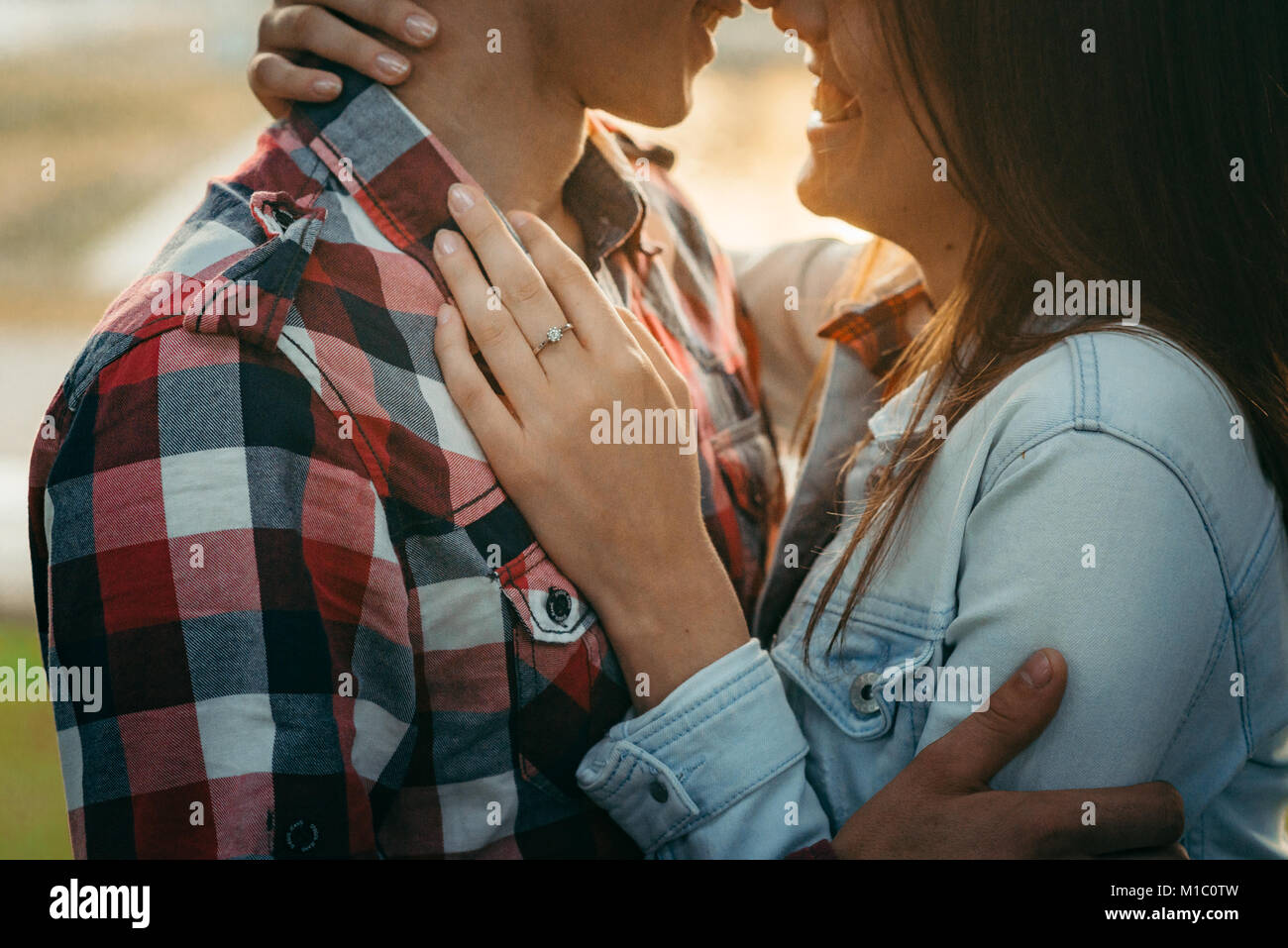 Sensitive portrait happy hugging hi-res stock photography and images ...