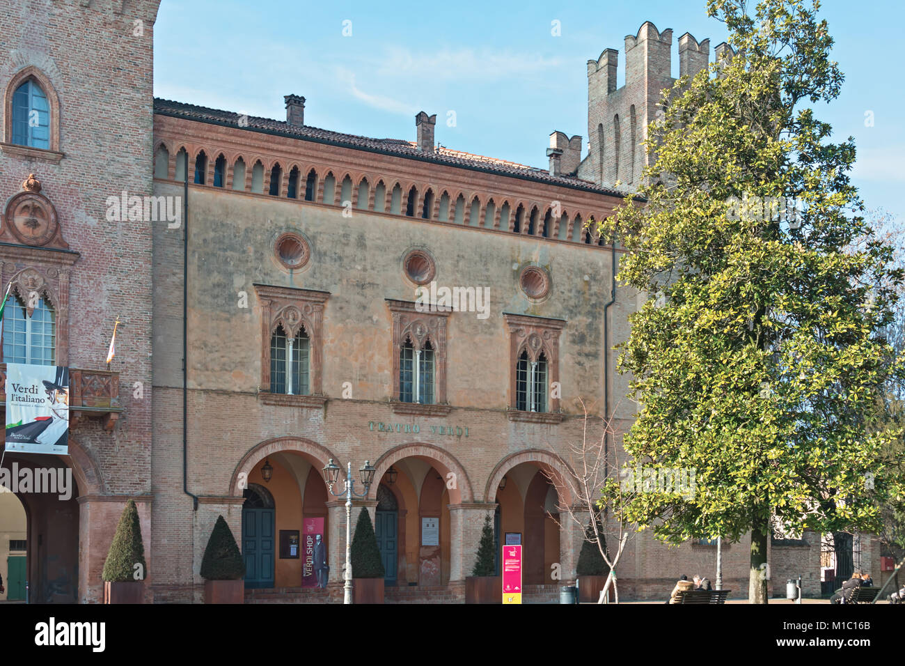 Giuseppe Verdi theater inside the Rocca Pallavicina in Busseto Italy ...