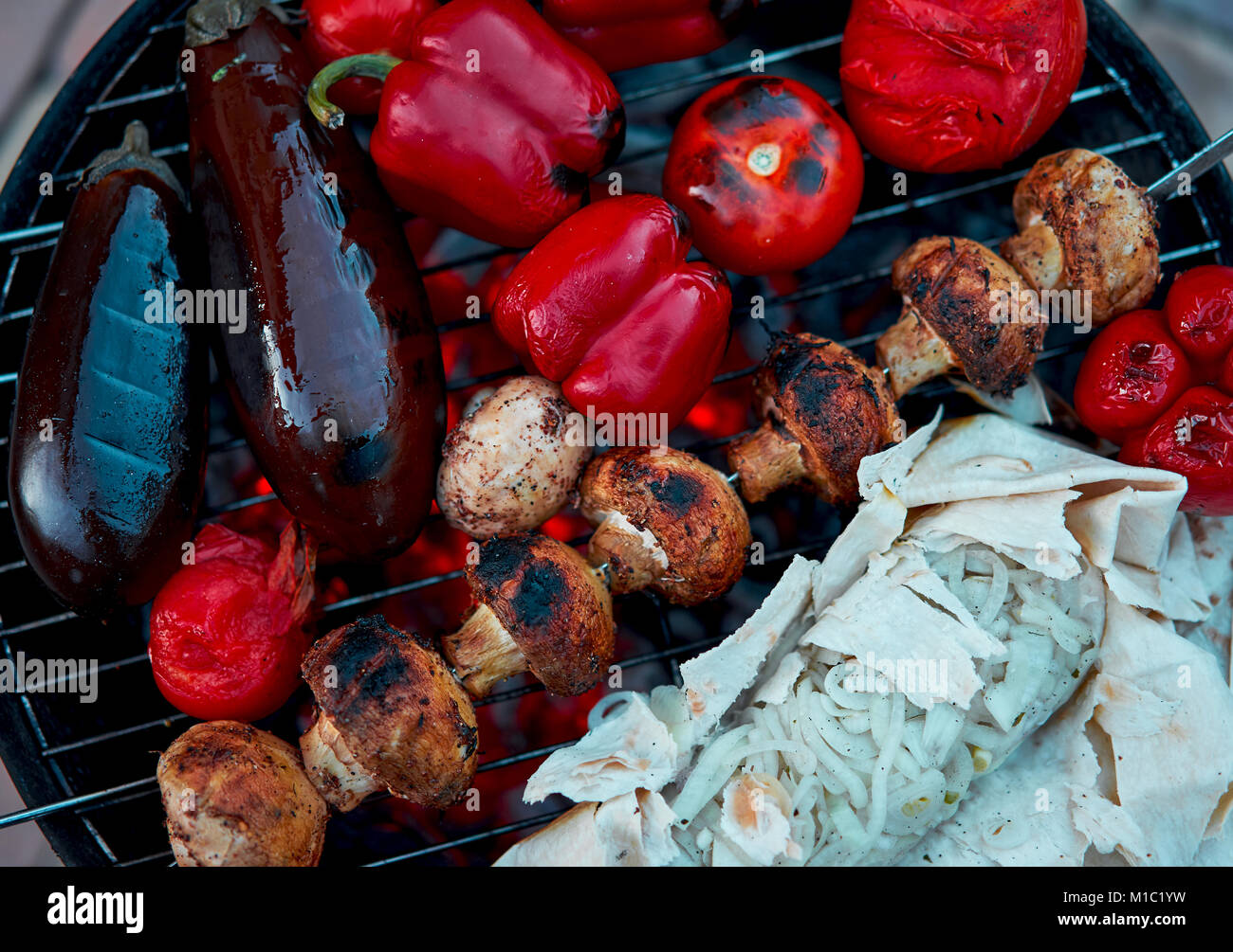delicious grilled vegetables Stock Photo - Alamy
