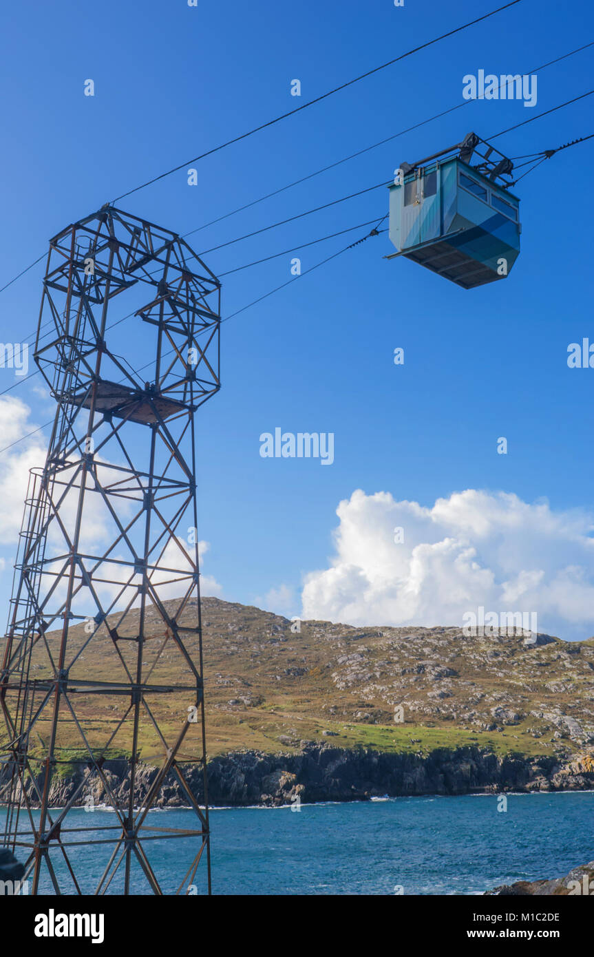 The Dursey Island cable car connecting the island to mainland County ...