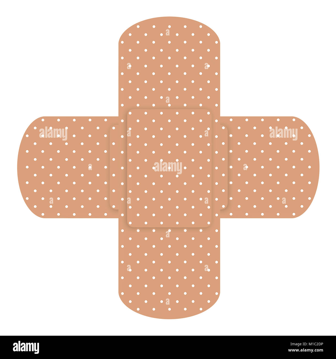 Two cross plasters isolated on white background Stock Photo - Alamy