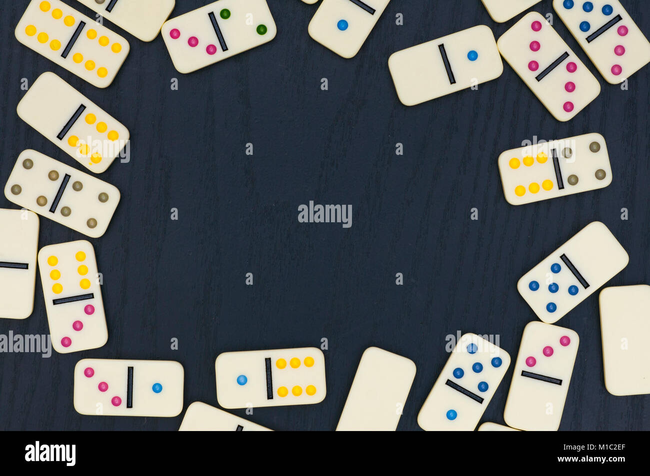 Black and white dominos hi-res stock photography and images - Alamy