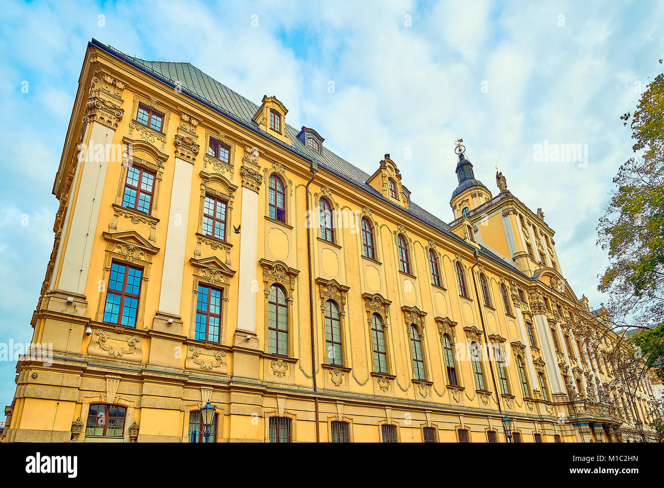 The Mathematical Tower in the main building of the Wroclaw University ...
