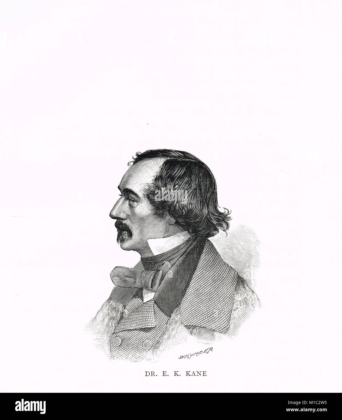 Dr Elisha Kent Kane, American Arctic explorer, 1820-1857 Stock Photo ...