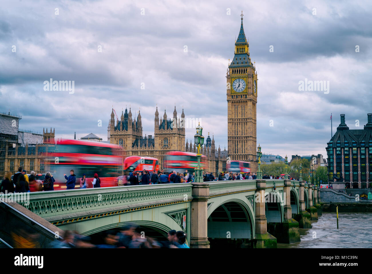 London Westminster Bridge and Big Ben Clock Tower Stock Photo - Alamy