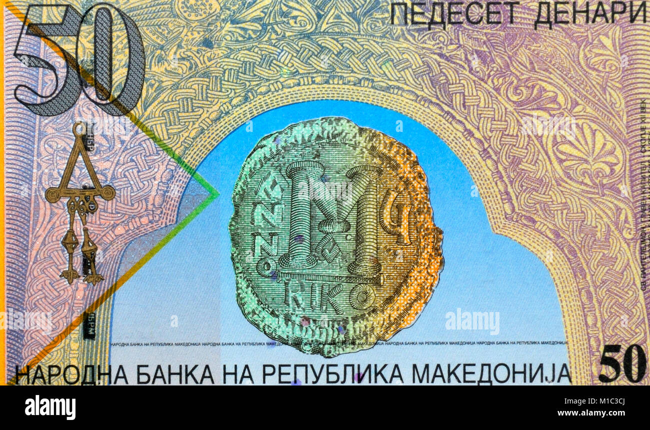 Macedonia denar currency hi-res stock photography and images - Alamy