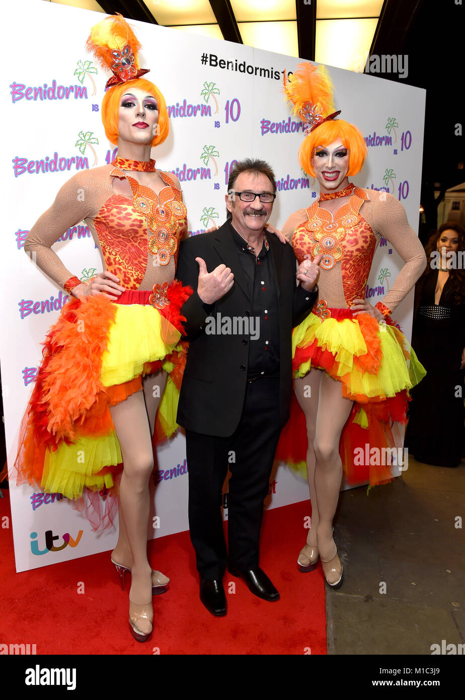 Barry Chuckle during the Benidorm Is 10 event, held at the Mayfair ...