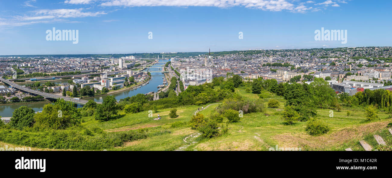 Colline sainte catherine panorama de rouen hi-res stock photography and ...