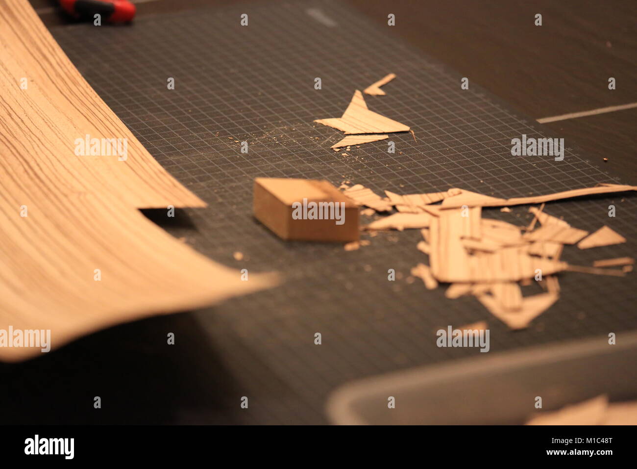 Zebrano Wood Veneer Stock Photo - Alamy