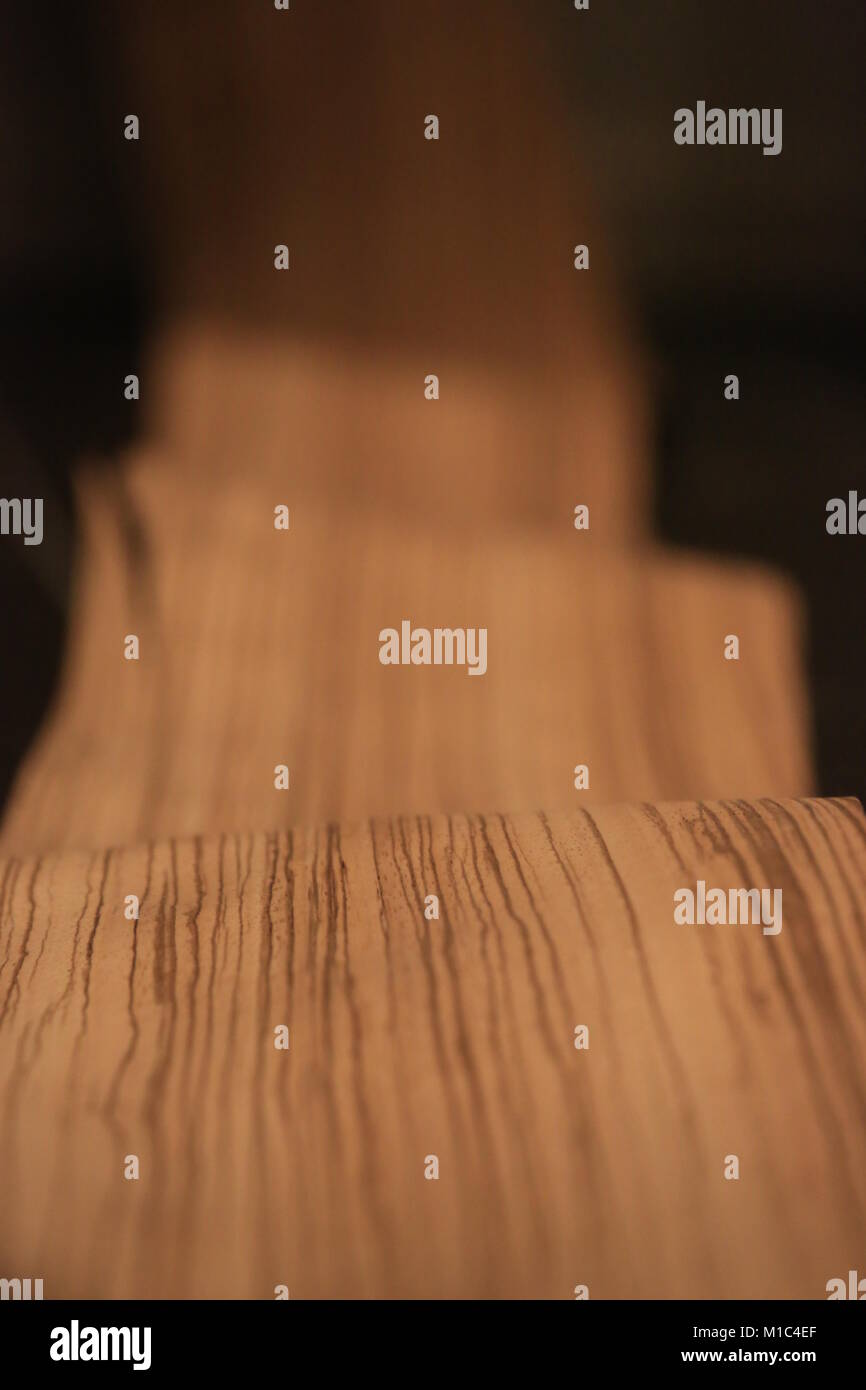 Zebrano Wood Veneer Stock Photo - Alamy