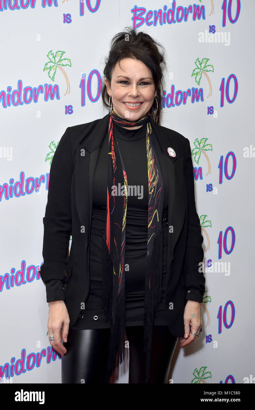 Julie Graham during the Benidorm Is 10 event, held at the Mayfair ...