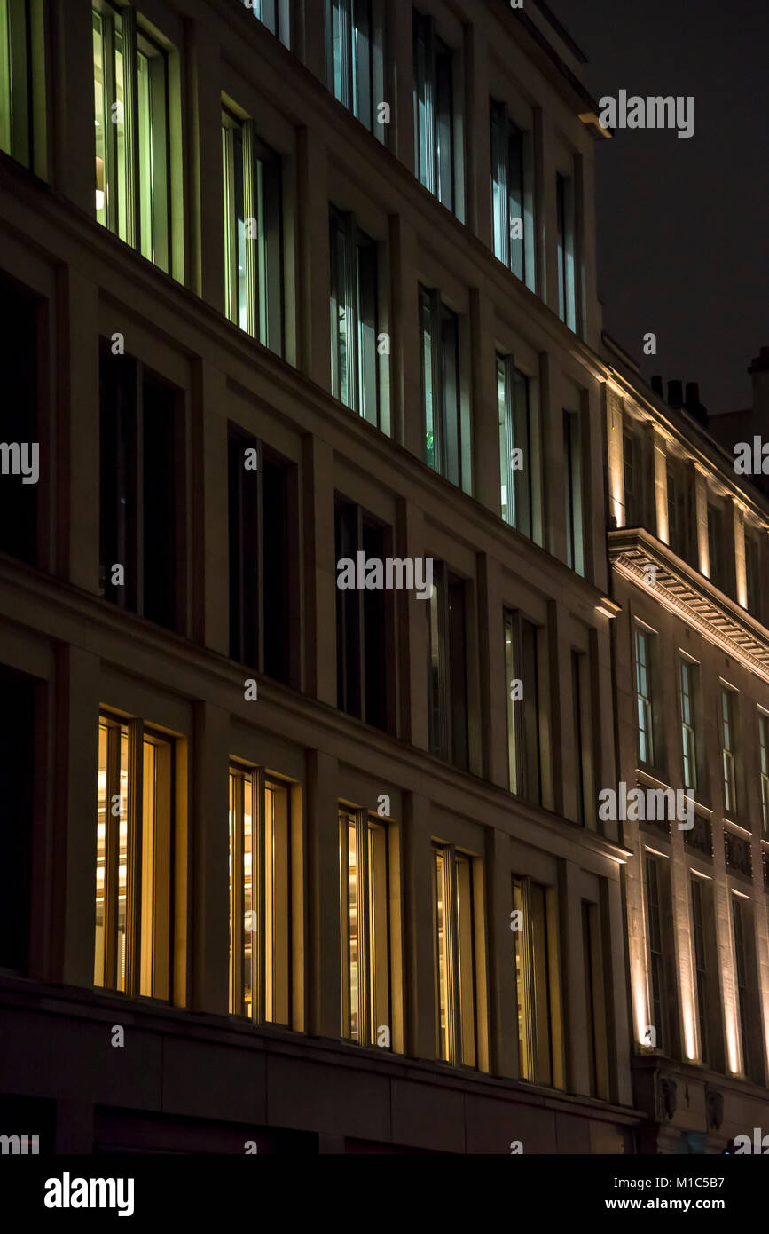 Dark house lit windows hi-res stock photography and images - Alamy
