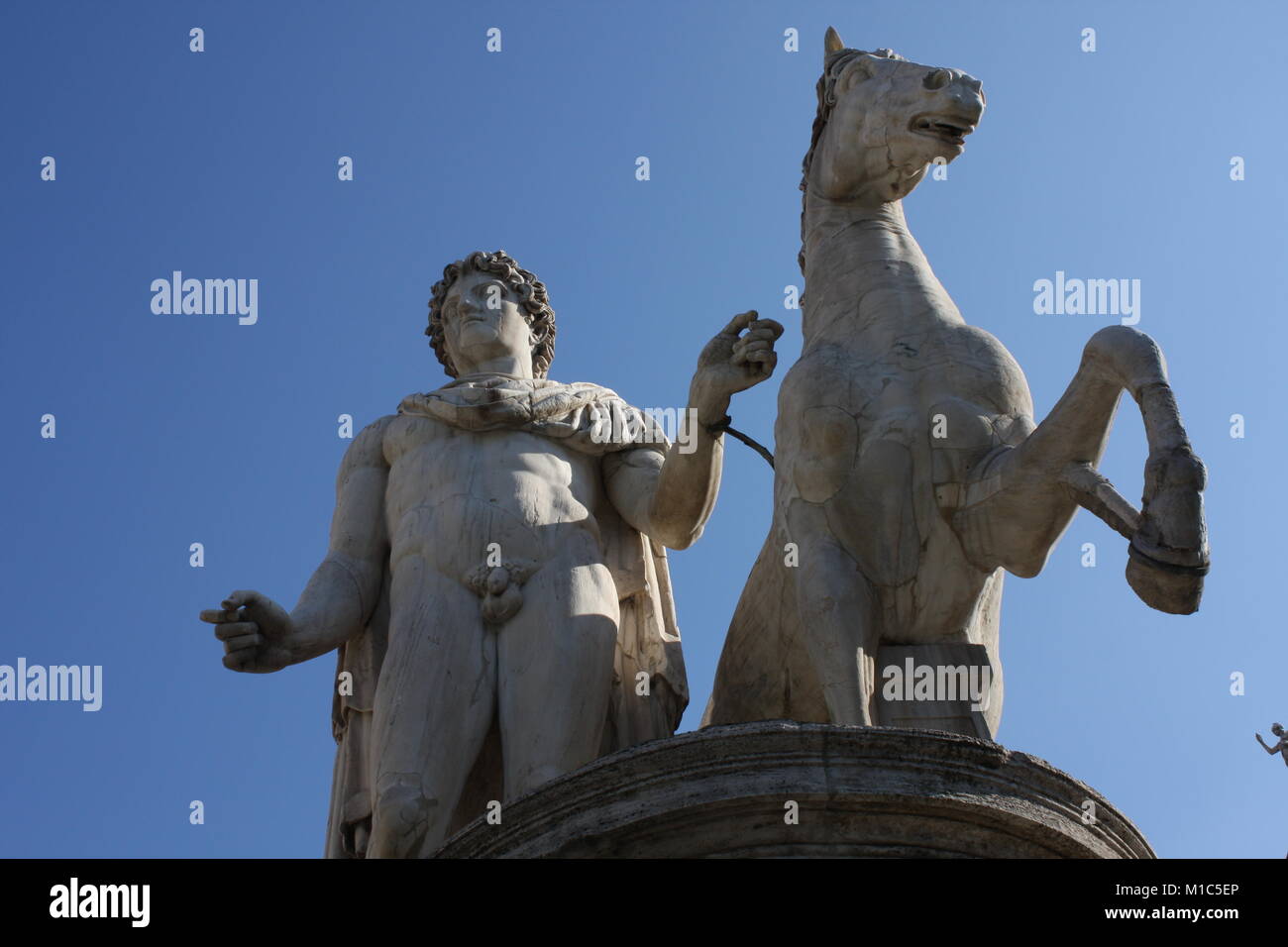 Capitol Square, porch of the Palace of the Senate, City Hall, Rome ...