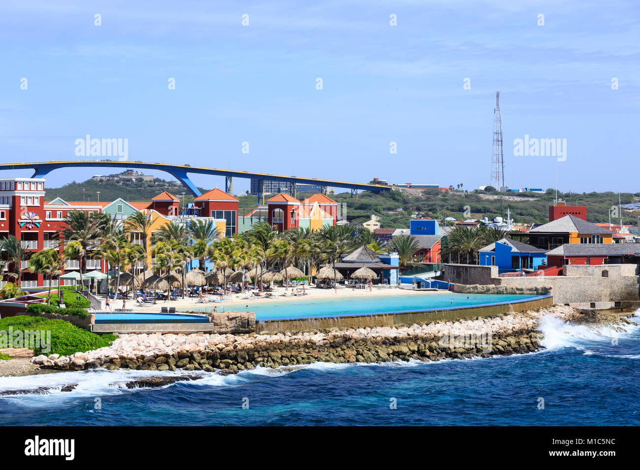 Views along Curacao Harbor Stock Photo - Alamy
