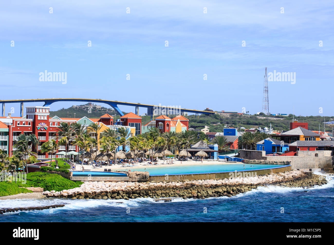 Views along Curacao Harbor Stock Photo - Alamy