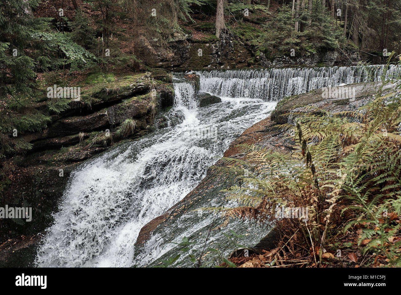 Dark brook waterfall hi-res stock photography and images - Alamy