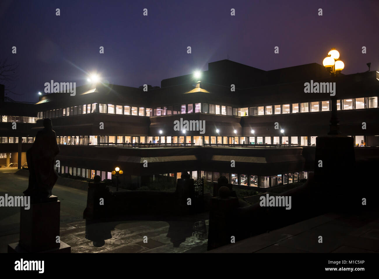People working at night in the City Council Offices at St Peter's ...