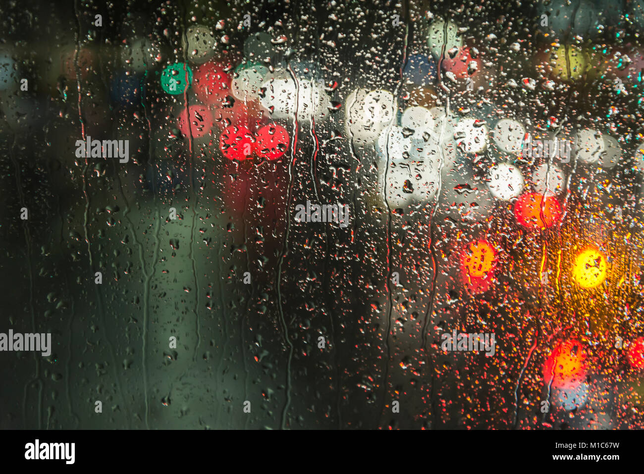 City lights through glass hi-res stock photography and images - Alamy