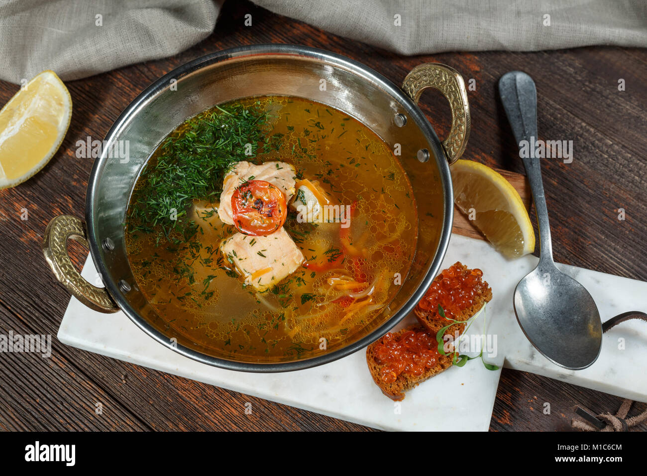 Fish soup ingredients spices hi-res stock photography and images - Alamy