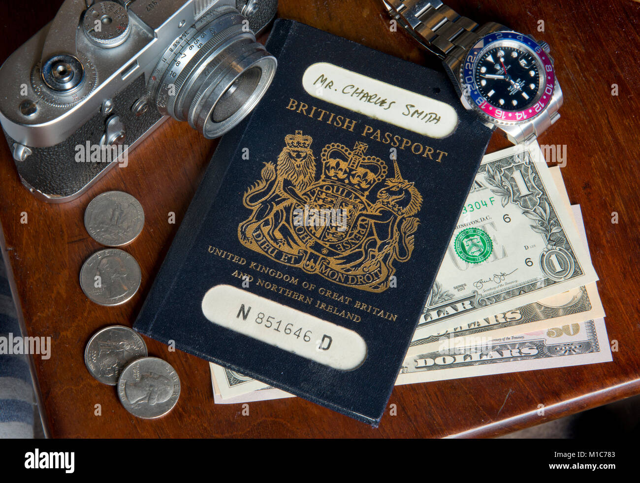 Old uk passport hi-res stock photography and images - Alamy