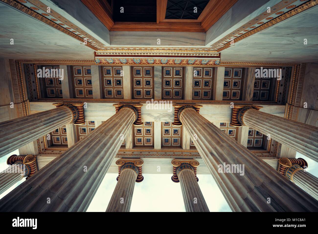 A closeup view of architecture in Athens, Greece Stock Photo - Alamy