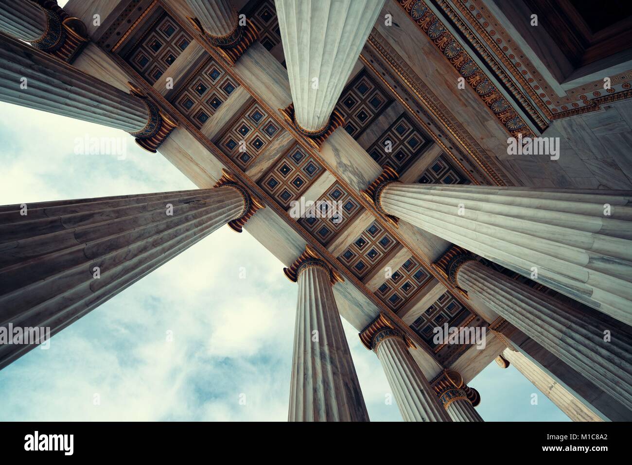 A closeup view of architecture in Athens, Greece Stock Photo - Alamy