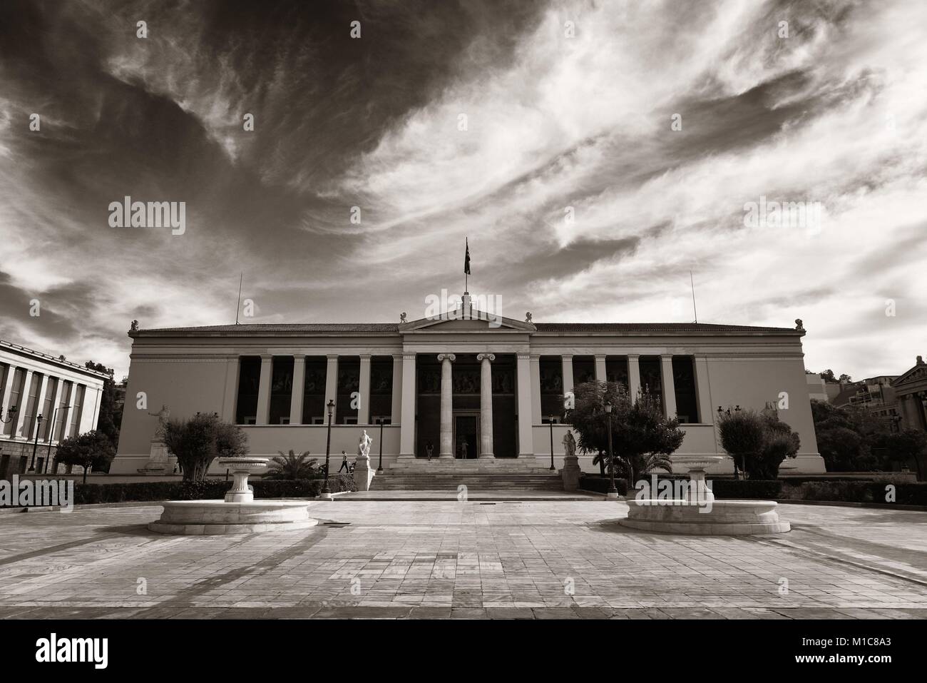 University of Athens closeup view in Greece Stock Photo - Alamy