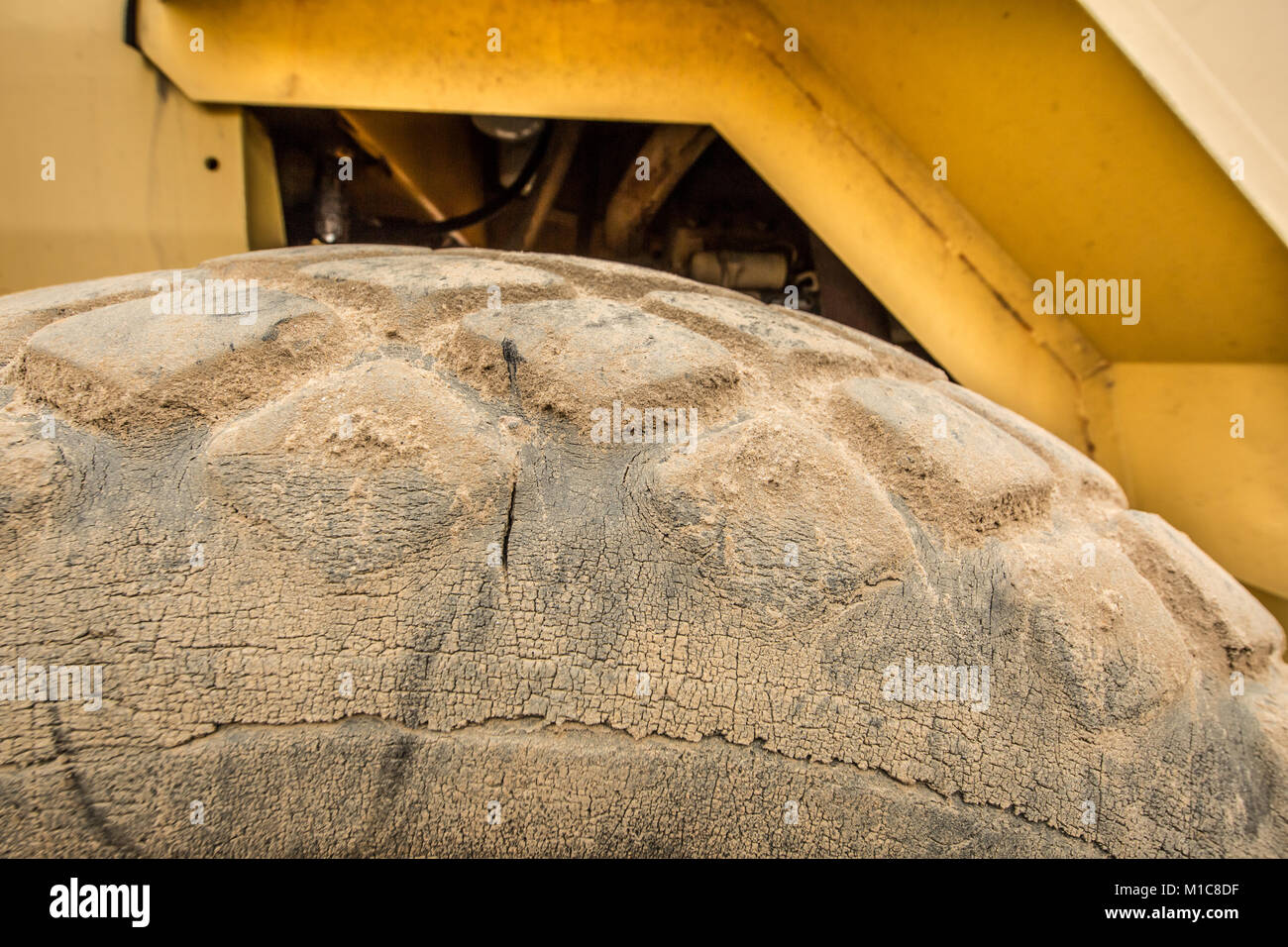 Construction equipment. Wheels, Excavator and Loaders Stock Photo - Alamy