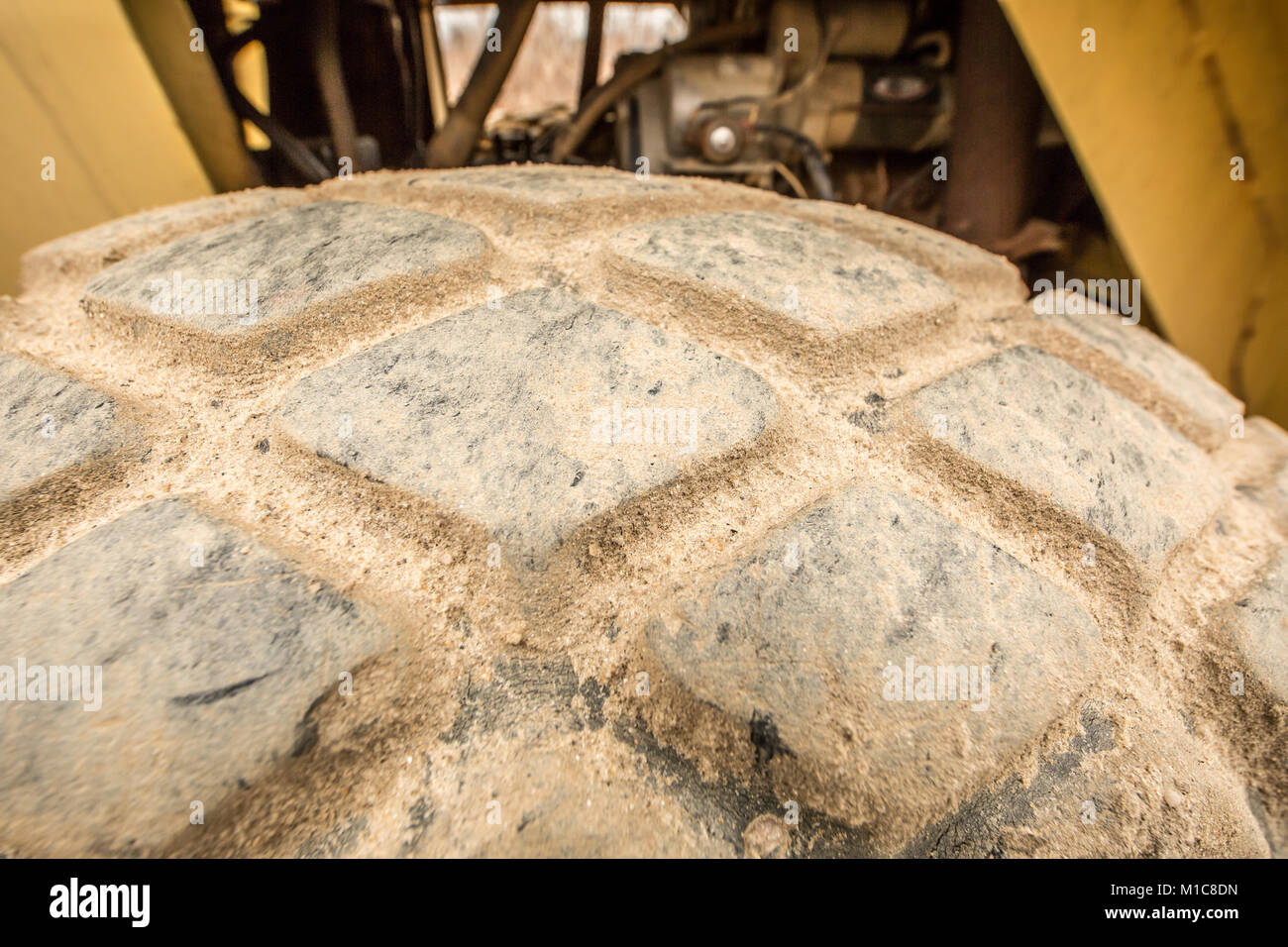 Construction equipment. Wheels, Excavator and Loaders Stock Photo - Alamy
