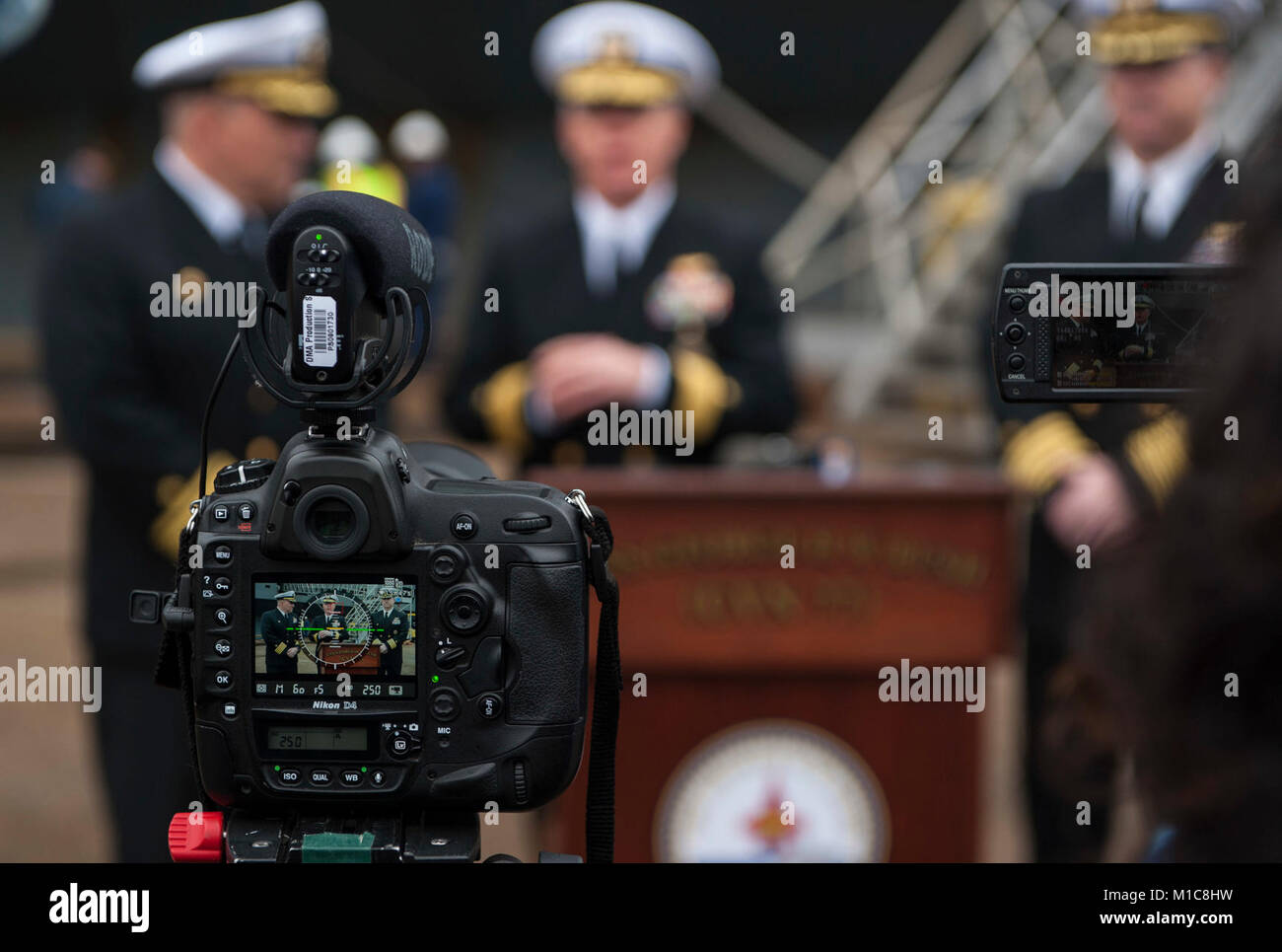 The commander of carrier strike group csg 8 hi-res stock photography ...